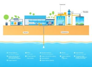 How Sewage treatment plant work explain via diagram
